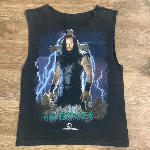 WWE | Shirts | Vintage Undertaker Mens Medium Shirt 997 Wwf | Poshmark